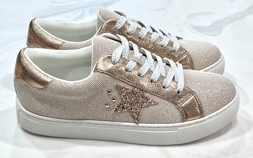 Corkys Hey Girl SuperNova Rose Gold Shimmer Sneaker Shoes – The 1408 ...